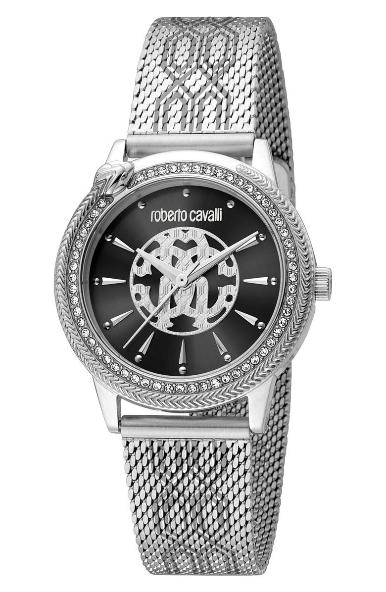 Roberto Cavalli Crystal Quartz Bracelet Watch, 32mm | Nordstromrack
