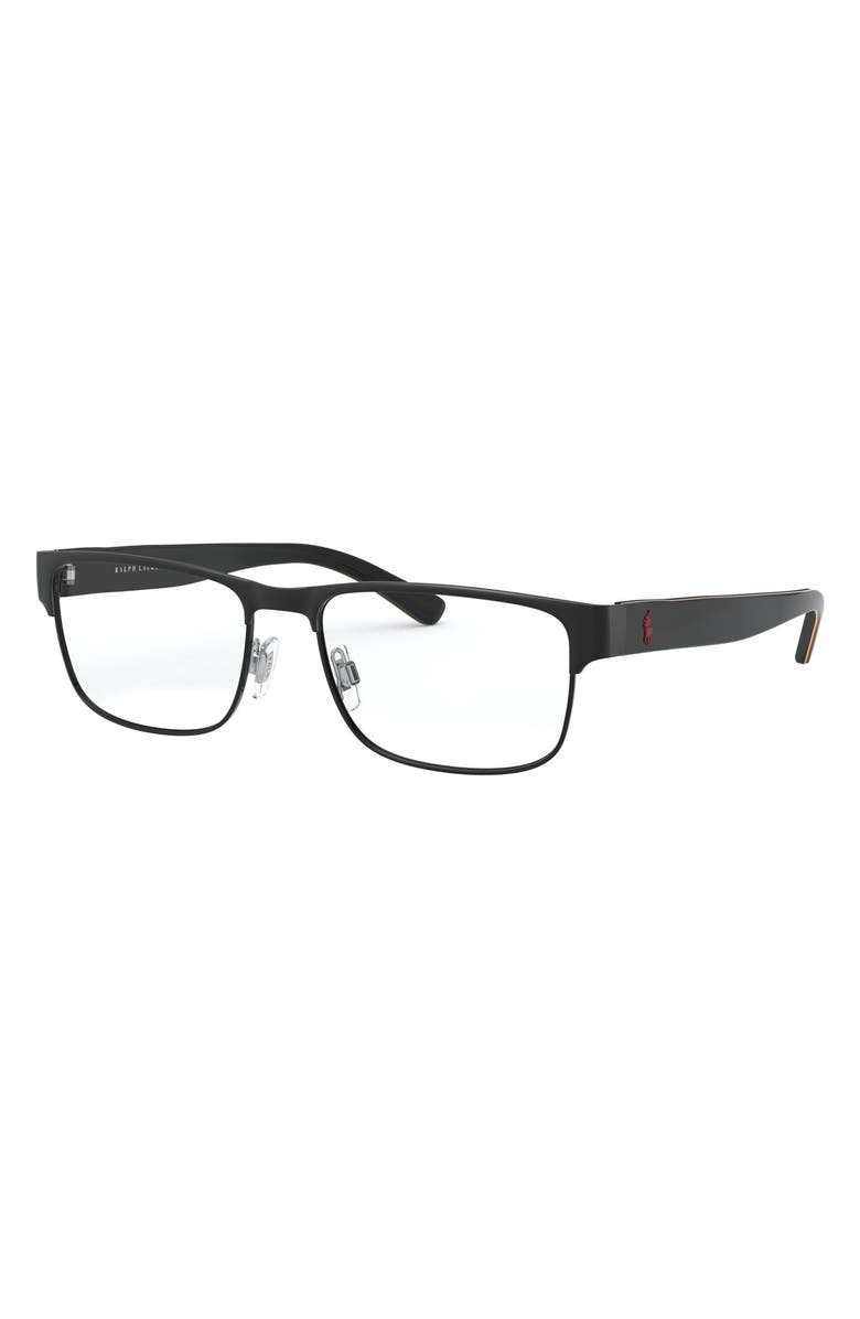 Polo Ralph Lauren 55mm Rectangular Optical Glasses | Nordstrom