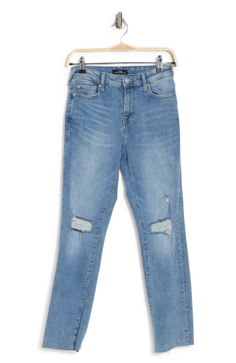 True Religion Starr Distressed Raw Crop Straight Jeans | Nordstromrack