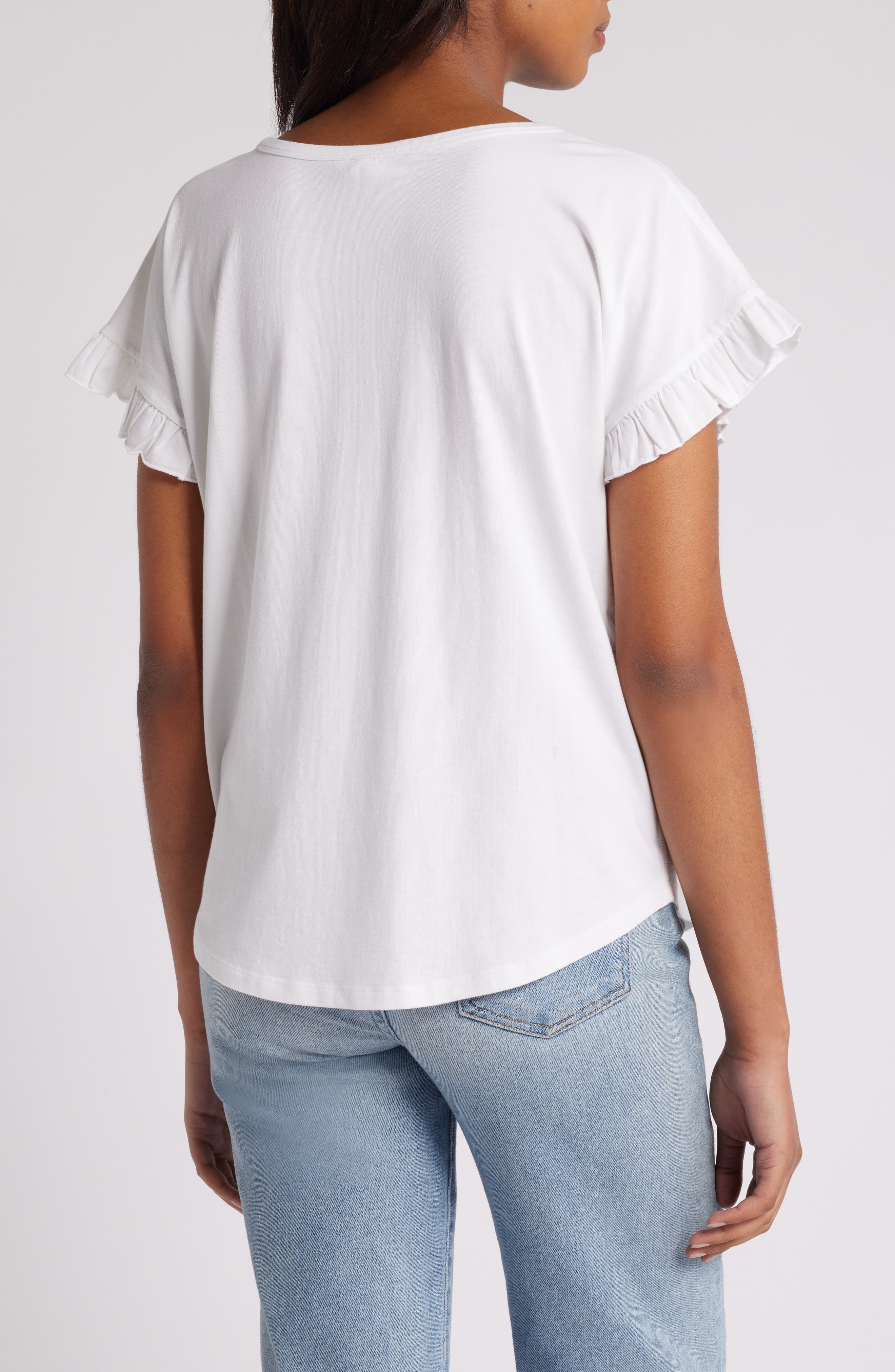 Caslon® Ruffle Trim Top | Nordstromrack
