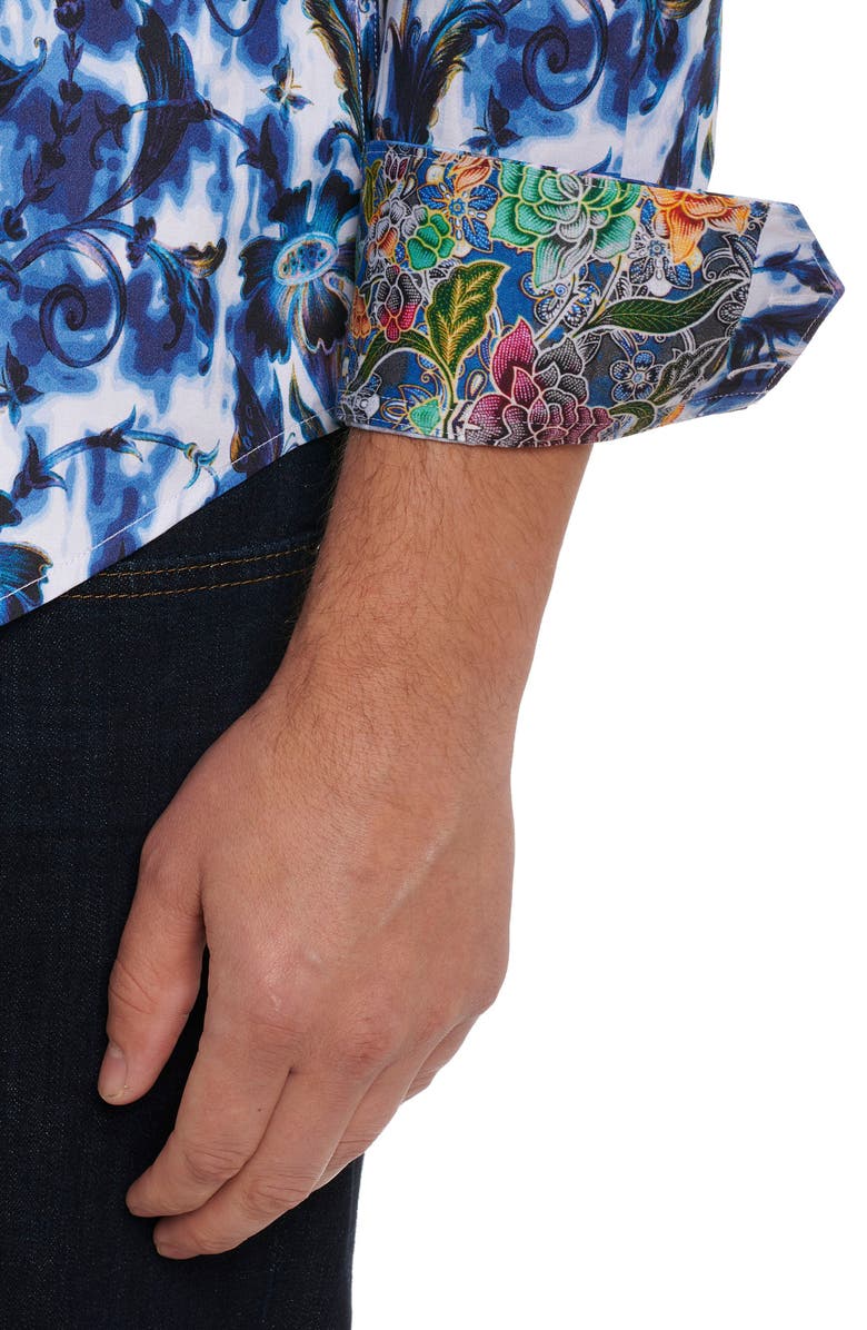 Robert Graham Deep Wells Long Sleeve Woven Button Front Dress Shirt ...