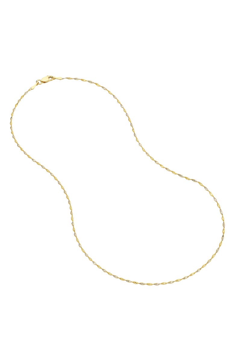 HAWLEY ST Two-Tone Twisted Dorica Chain Necklace | Nordstromrack