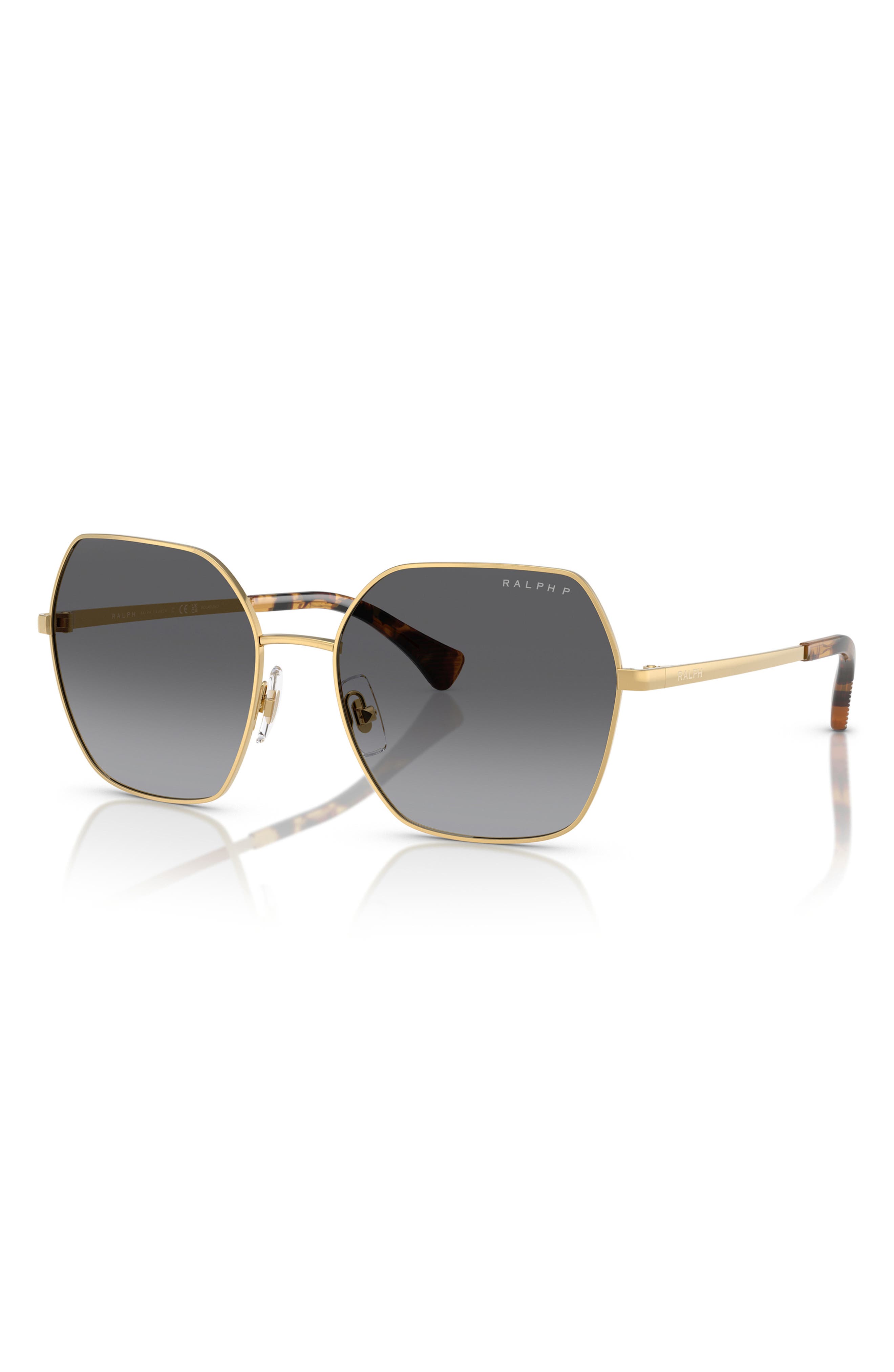 RALPH 58mm Polarized Gradient Square Sunglasses (Women) | Nordstrom