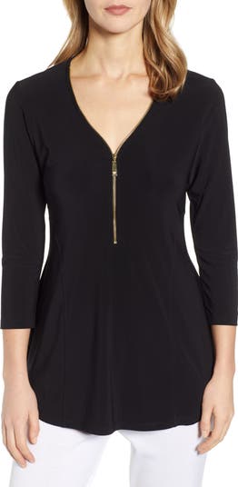 Chaus Front Zip Top | Nordstrom