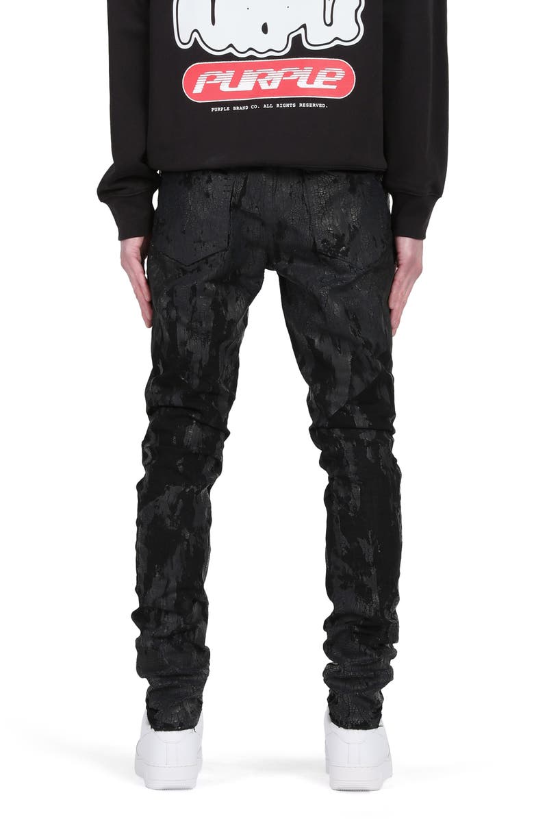 PURPLE BRAND Crackle Coated Stretch Skinny Jeans | Nordstromrack