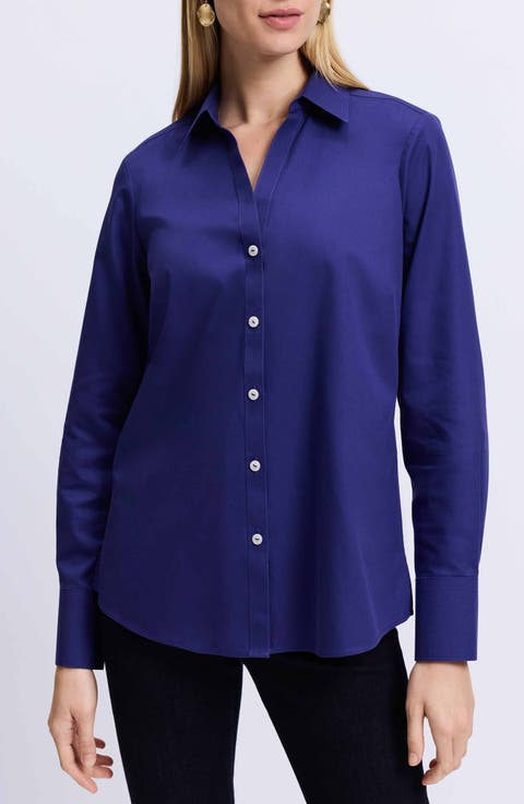 Women's Blue Button Up Tops | Nordstrom