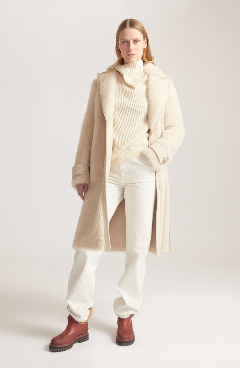 Loro Piana Mellbreak Baby Cashmere Rib Asymmetric Funnel Neck Sweater ...