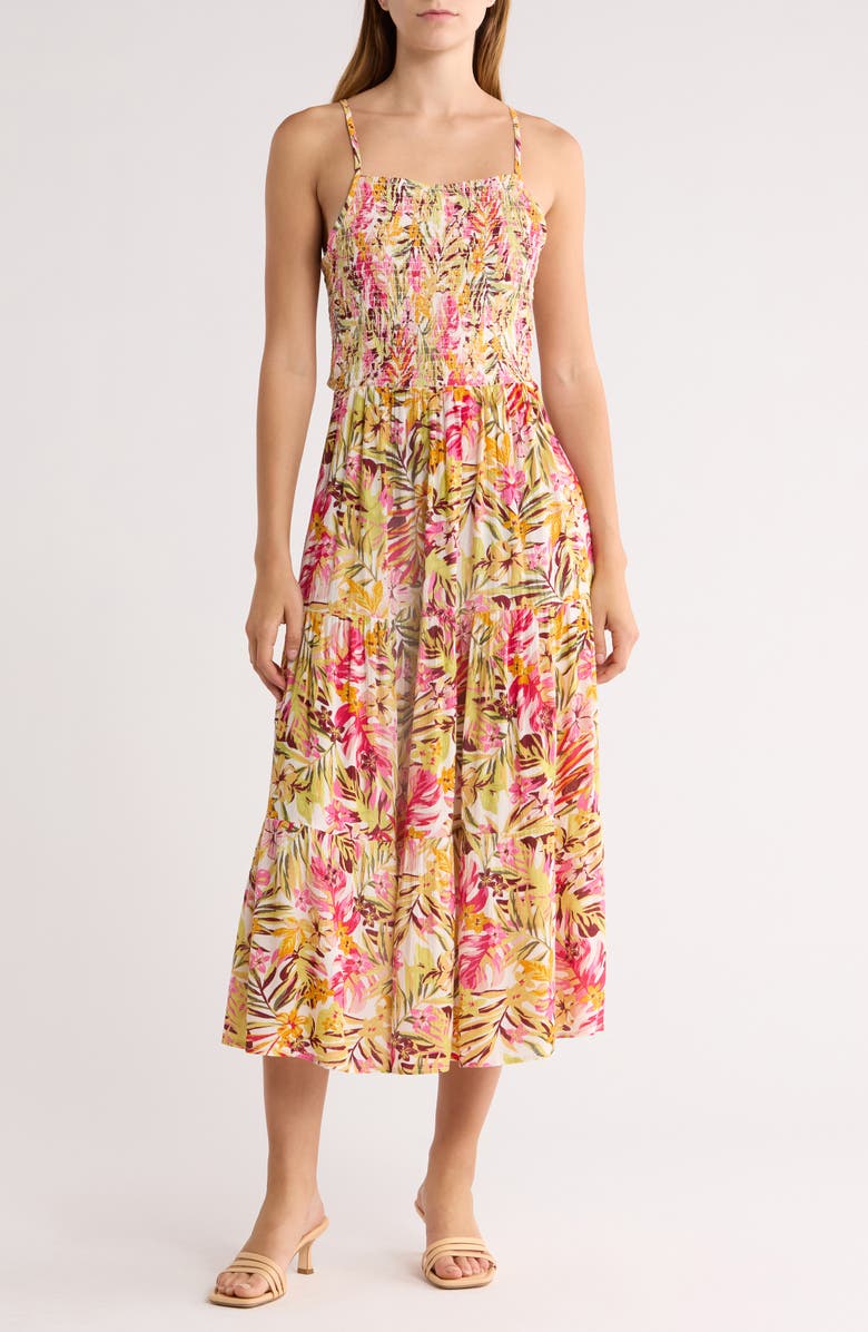 Rip Curl Copacabana Smocked Midi Sundress | Nordstromrack
