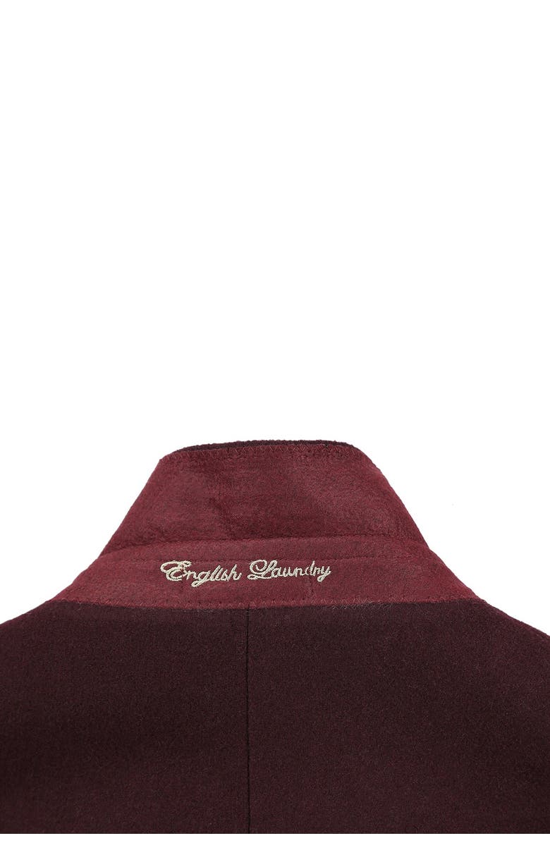 English Laundry Wool Blend Breasted Solid 3/4 Length Top Coat ...