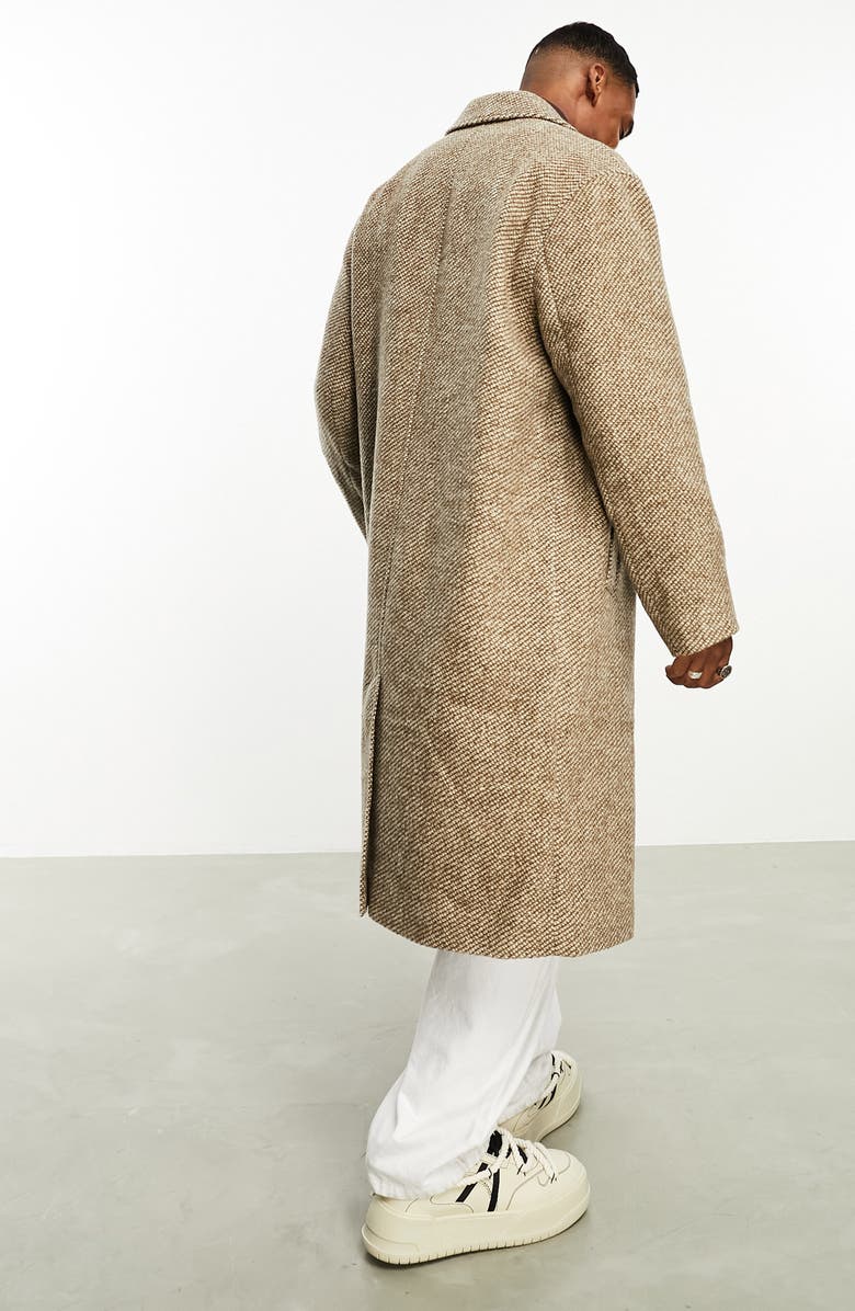 ASOS DESIGN Oversize Texture Coat | Nordstromrack