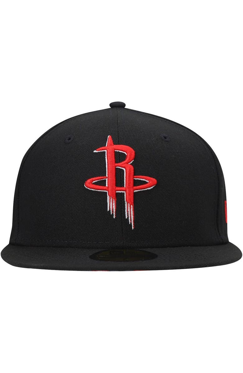 New Era Men's New Era Black Houston Rockets Team Wordmark 59FIFTY ...