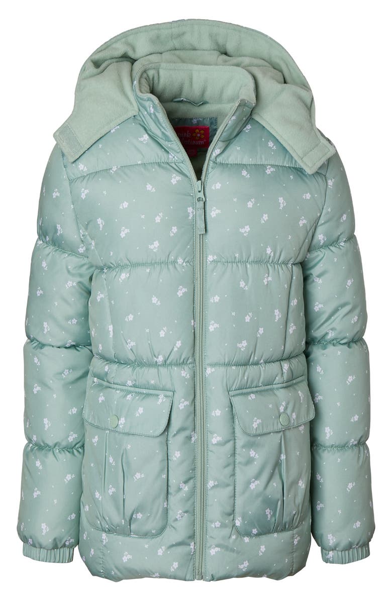 PINK PLATINUM Kids' Floral Print Puffer Jacket | Nordstromrack