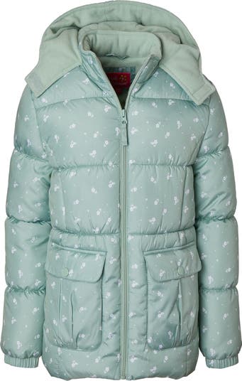 PINK PLATINUM Kids' Floral Print Puffer Jacket | Nordstromrack