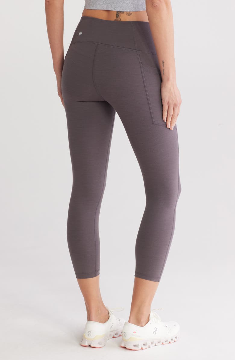 Z by Zella Perform High Waist Heather 7/8 Pocket Leggings | Nordstromrack