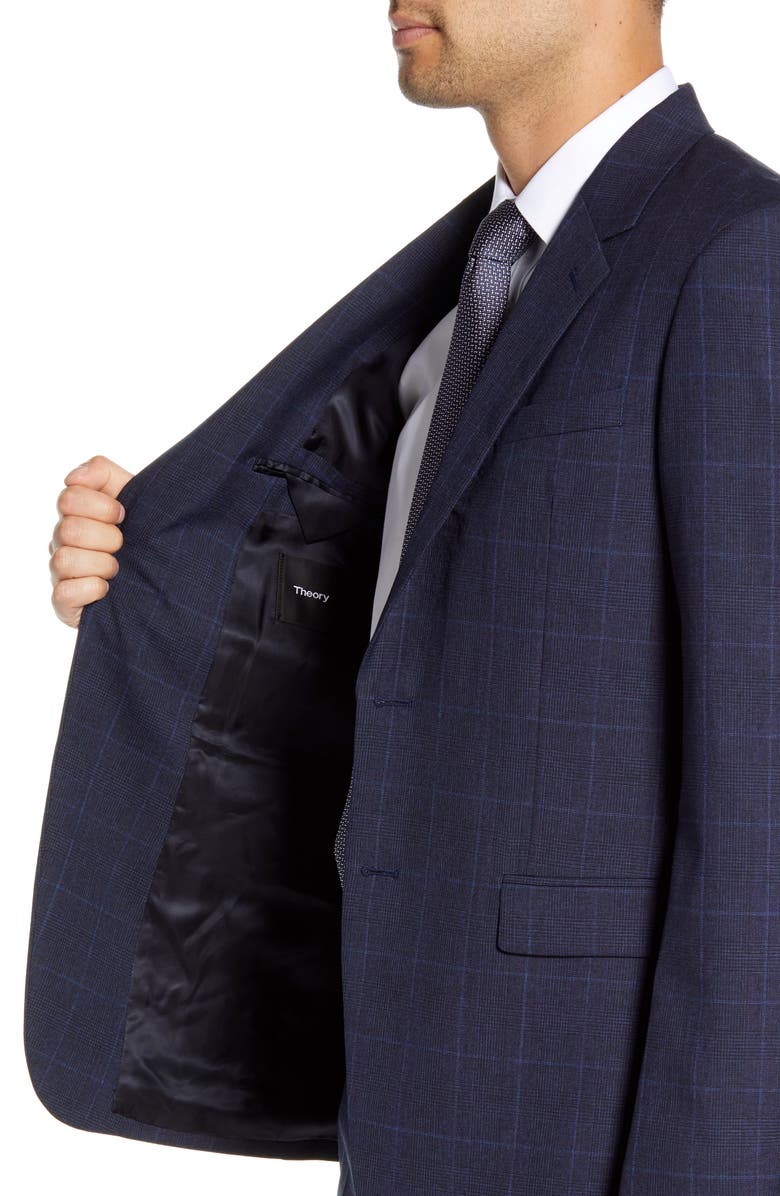 Theory Chambers Kardova Regular Fit Plaid Wool Blazer | Nordstrom