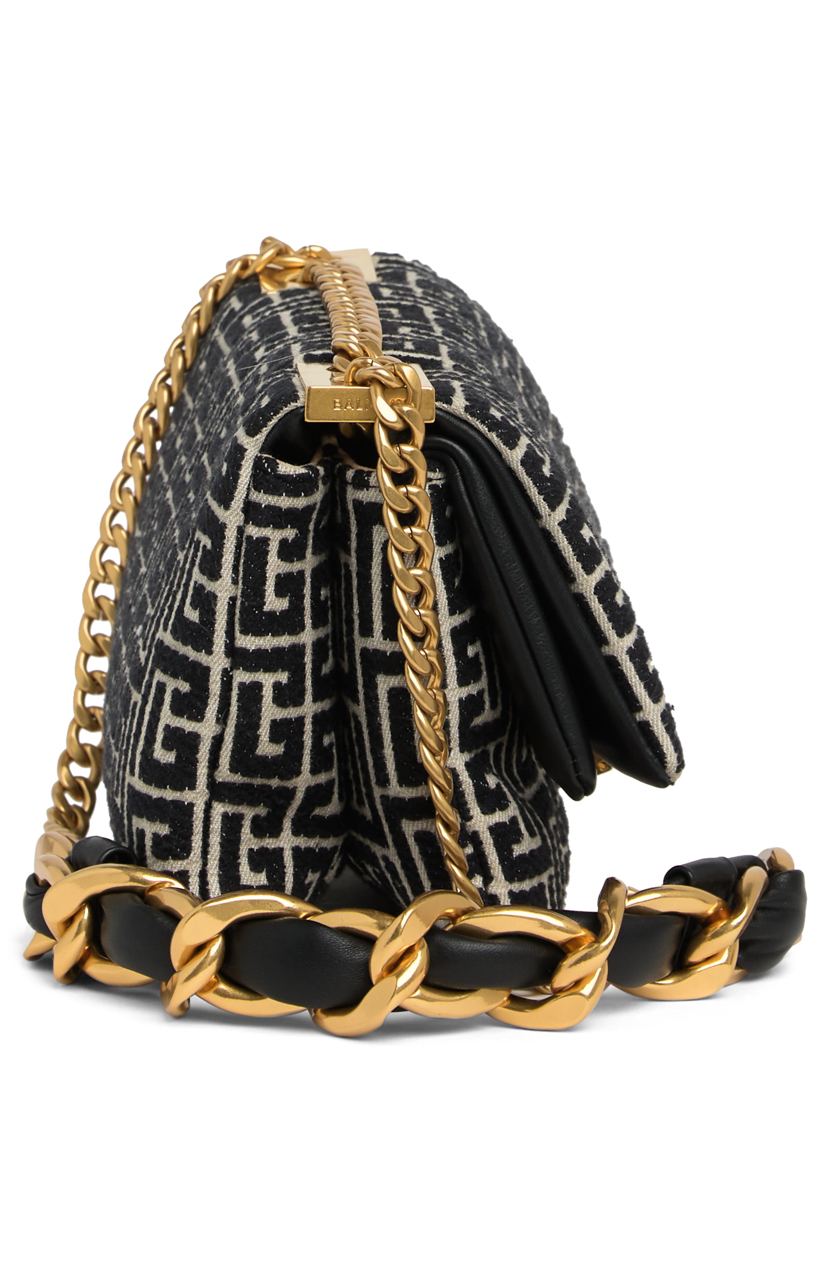 Balmain Small 1945 Soft Monogram Jacquard Crossbody Bag | Nordstrom