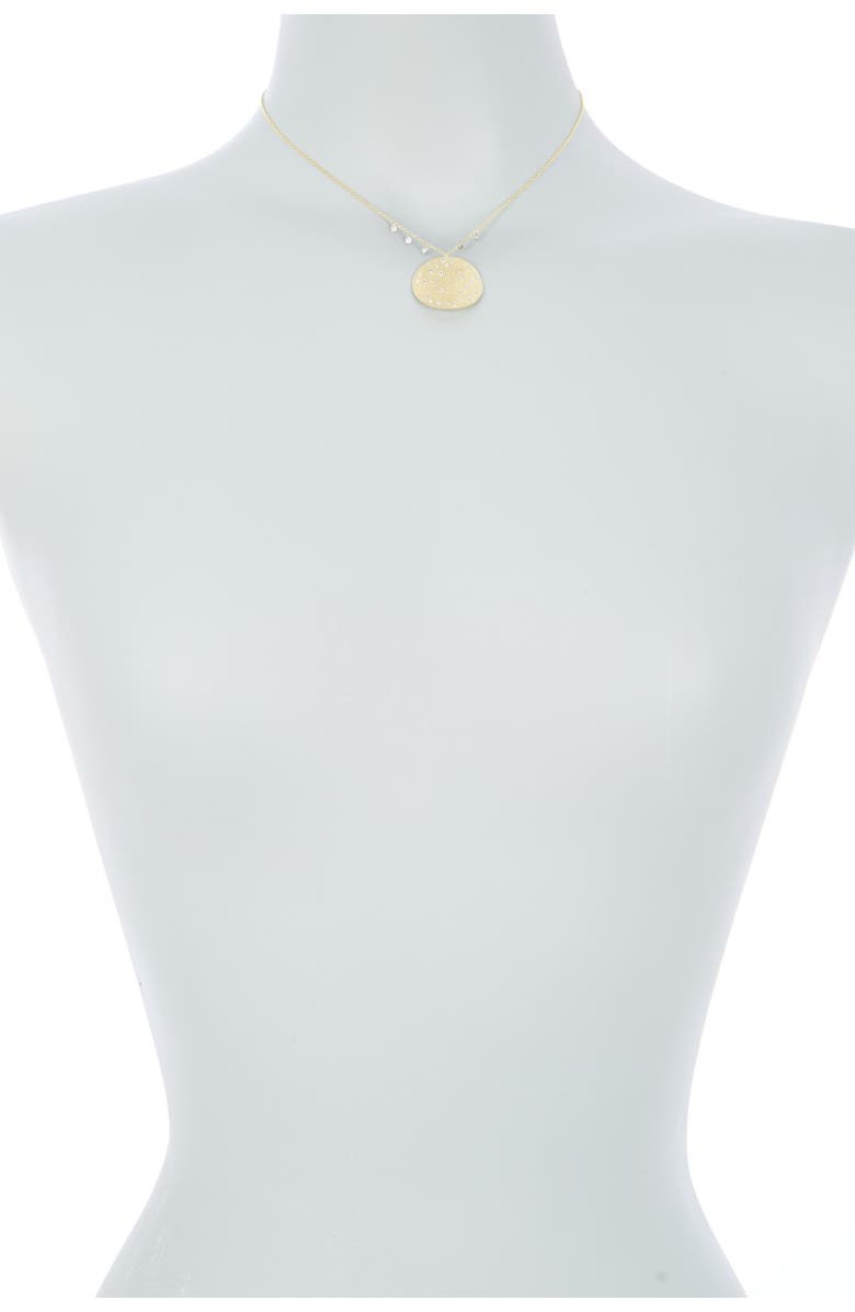 Meira T 14K Yellow Gold Diamond Disc Pendant Necklace | Nordstromrack
