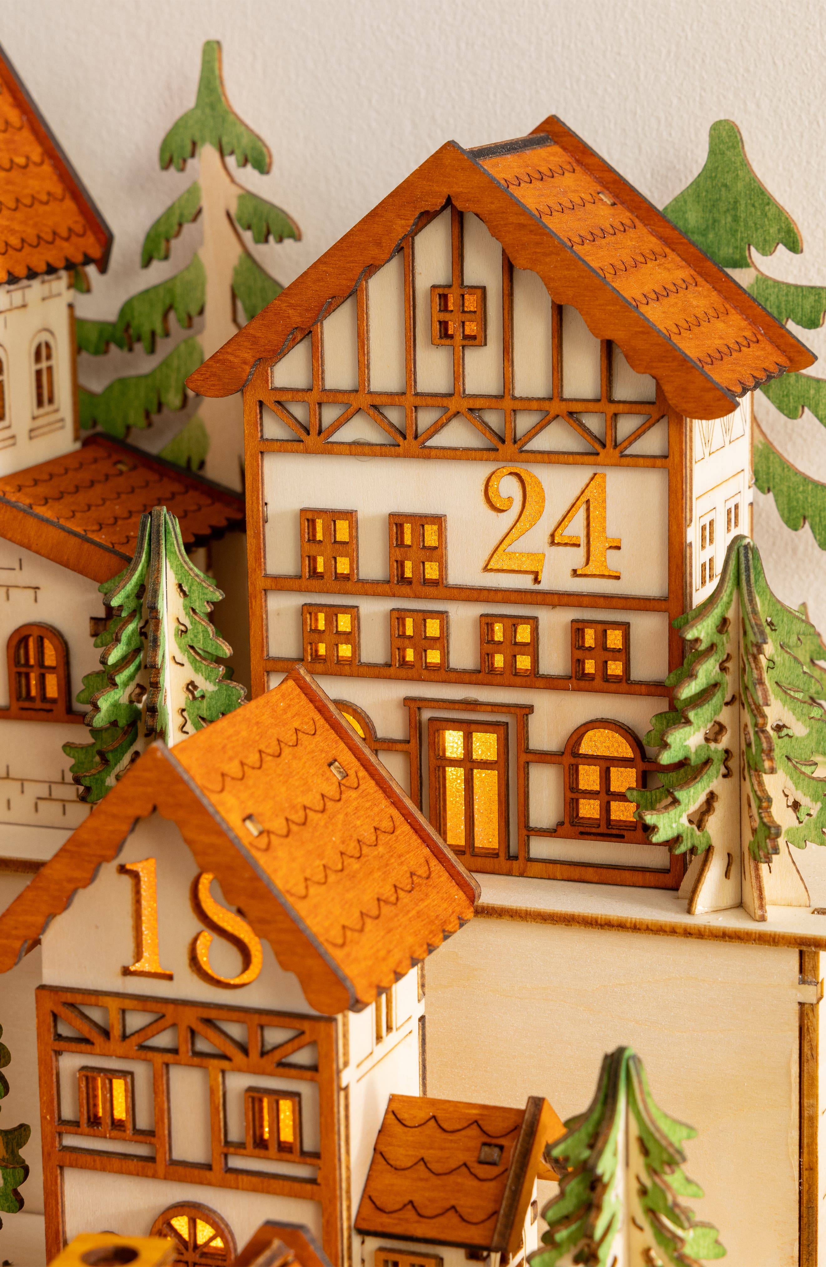 Balsam Hill Lit Wooden Alpine Village Advent Calendar | Nordstrom