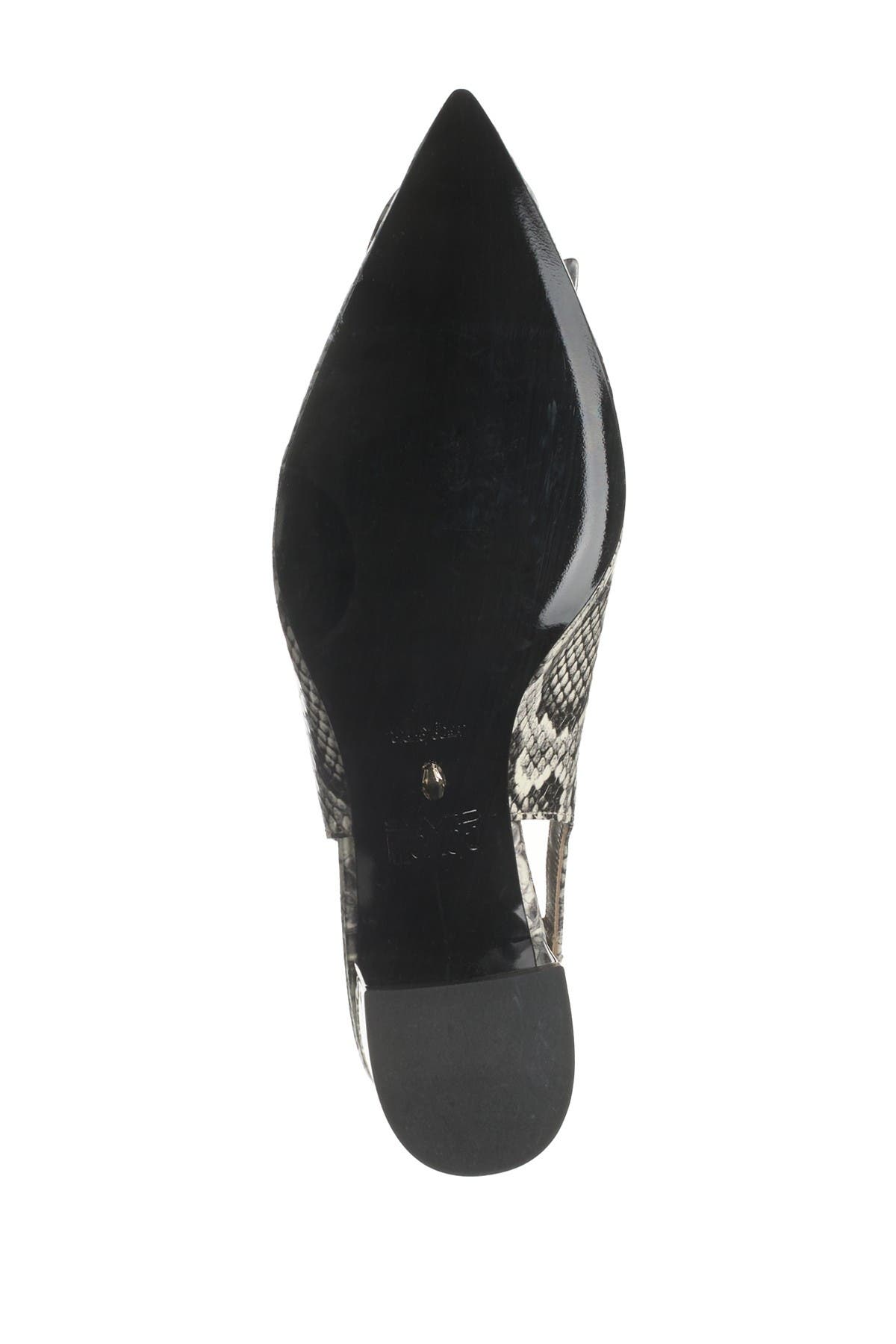 Roberto Cavalli Snake Embossed Pointed Toe Slingback Pump | Nordstromrack