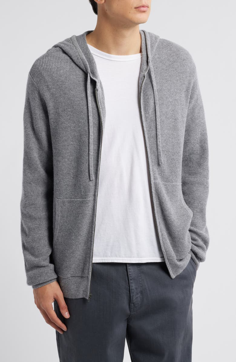 ATM Anthony Thomas Melillo Waffle Knit Zip Hoodie | Nordstrom