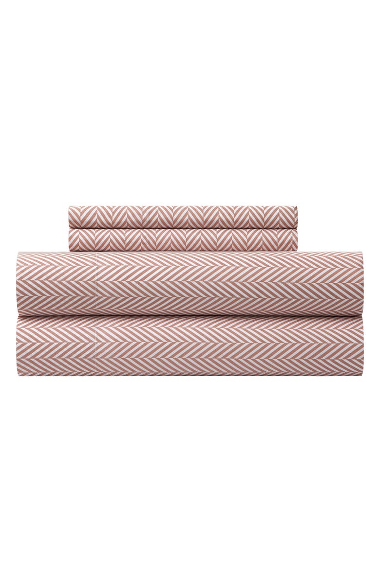 CHIC Denise Contemporary Chevron 4-Piece Sheet Set - Queen Size ...