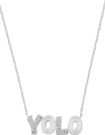 EFFY Diamond 'YOLO' Pendant Necklace | Nordstromrack