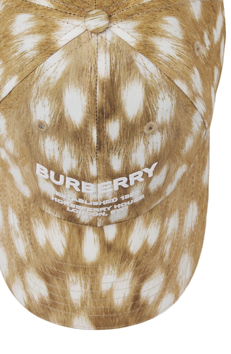 Burberry Deer Print Embroidered Horseferry Logo Baseball Cap | Nordstrom