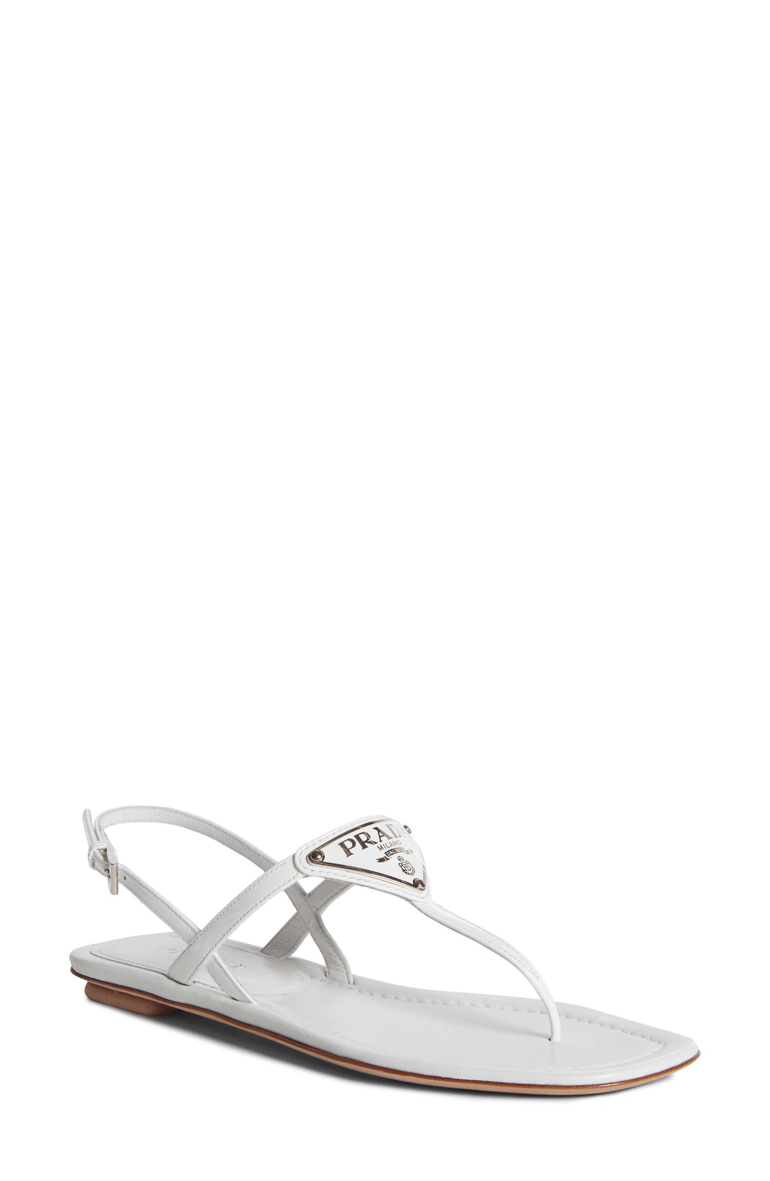 Prada Triangle Logo Sandal (Women) | Nordstrom