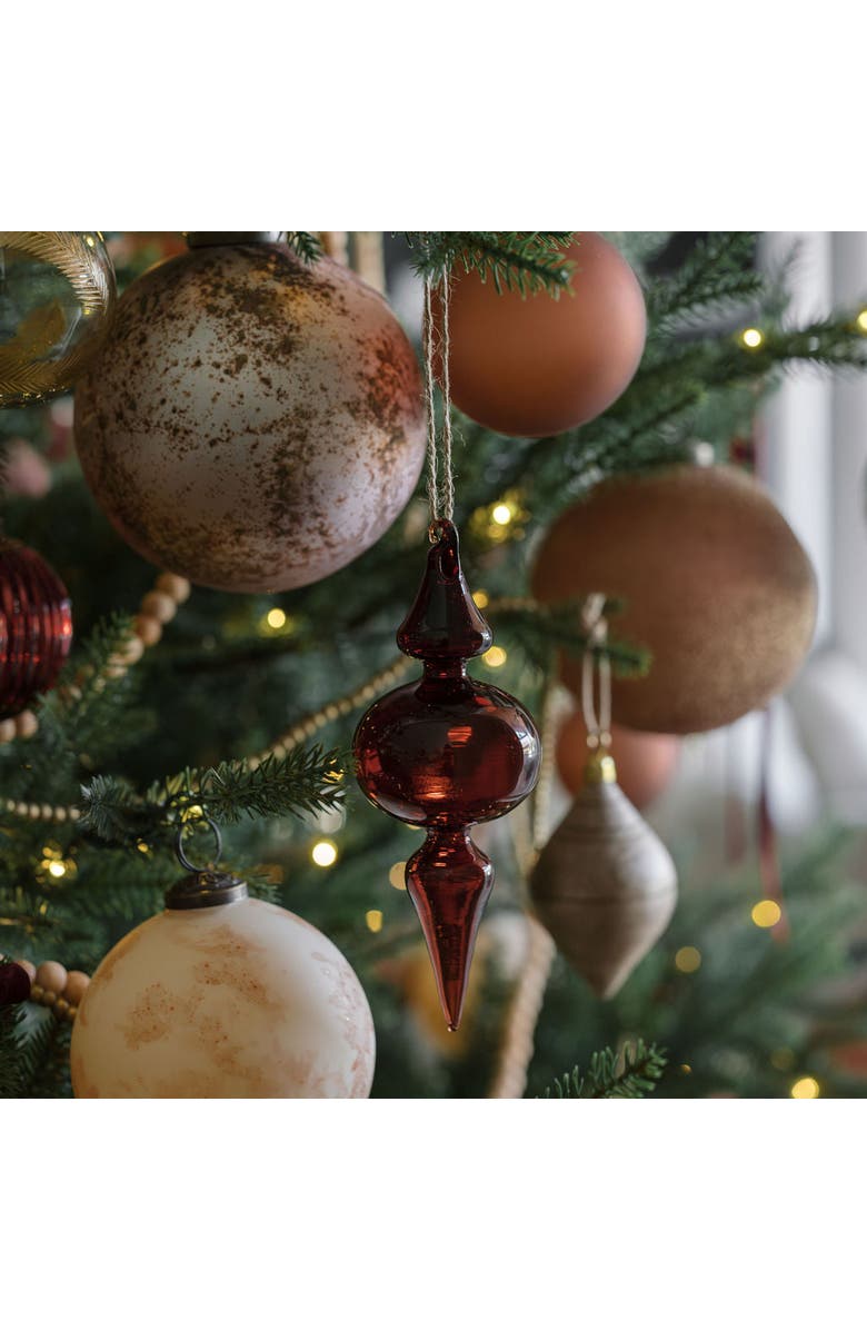 CG Hunter 5" Frosted Cinnamon Glass Ornament | Nordstrom