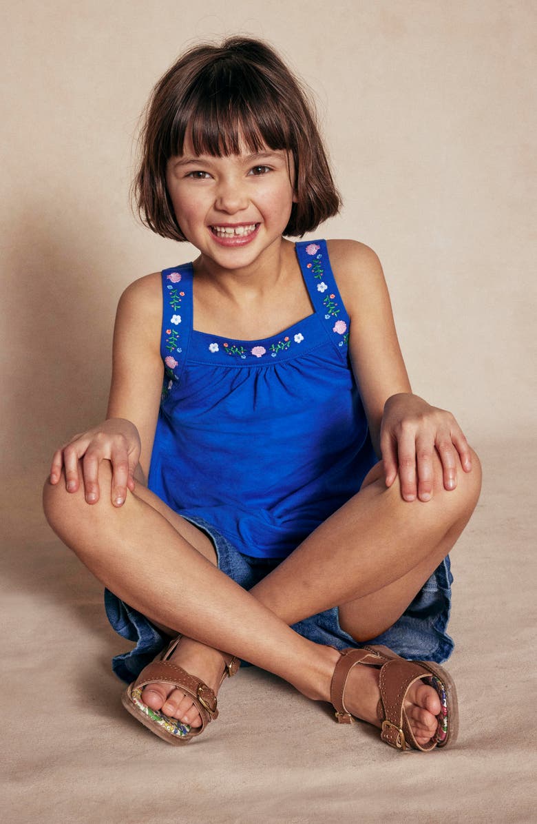 Mini Boden Kids' Embroidered Cotton Top | Nordstromrack