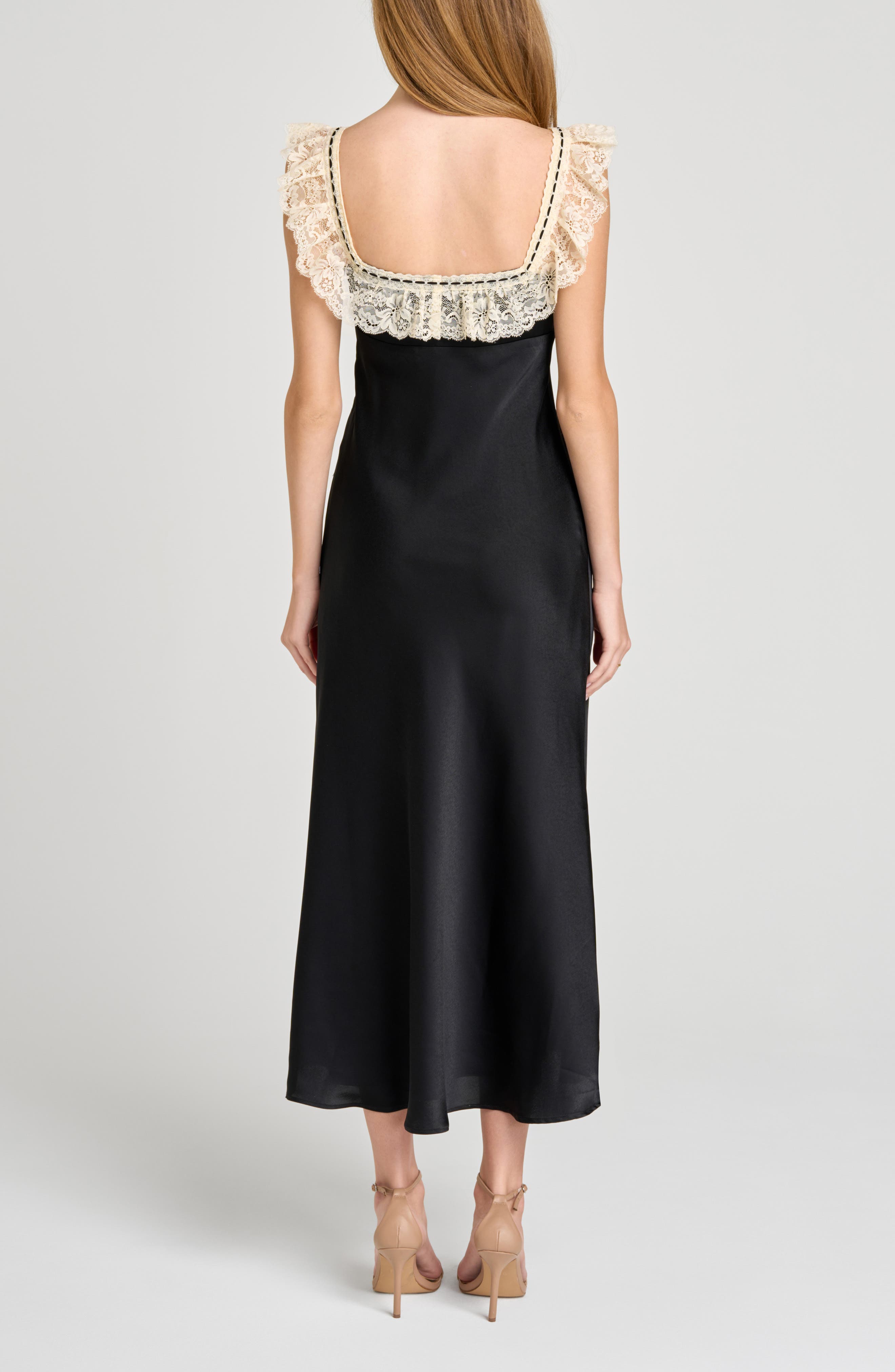 WAYF Ella Lace Trim Slipdress | Nordstromrack