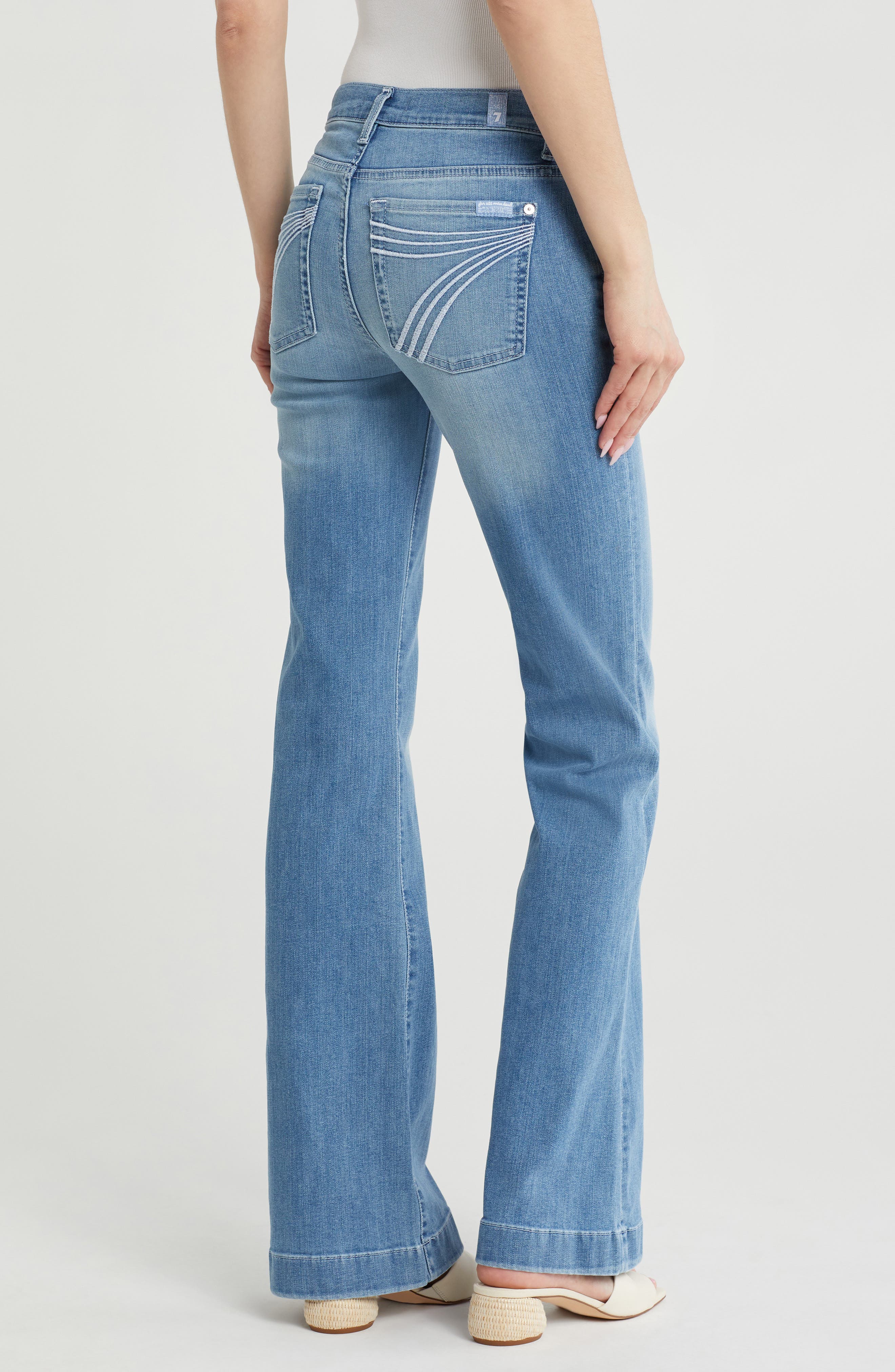 7 For All Mankind Dojo Mid Rise Flare Jeans | Nordstromrack