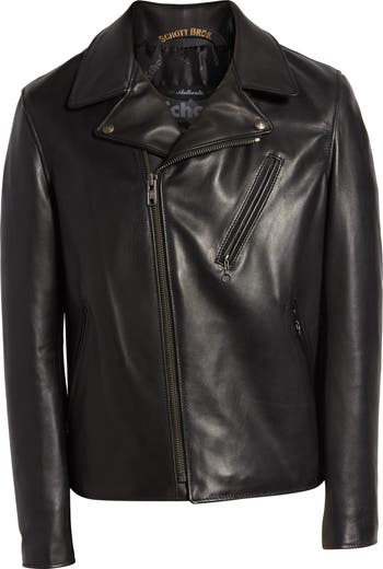 Schott NYC Waxy Cowhide Leather Moto Jacket | Nordstrom Schott NYC Waxy Cowhide Leather Moto Jacket | Nordstrom