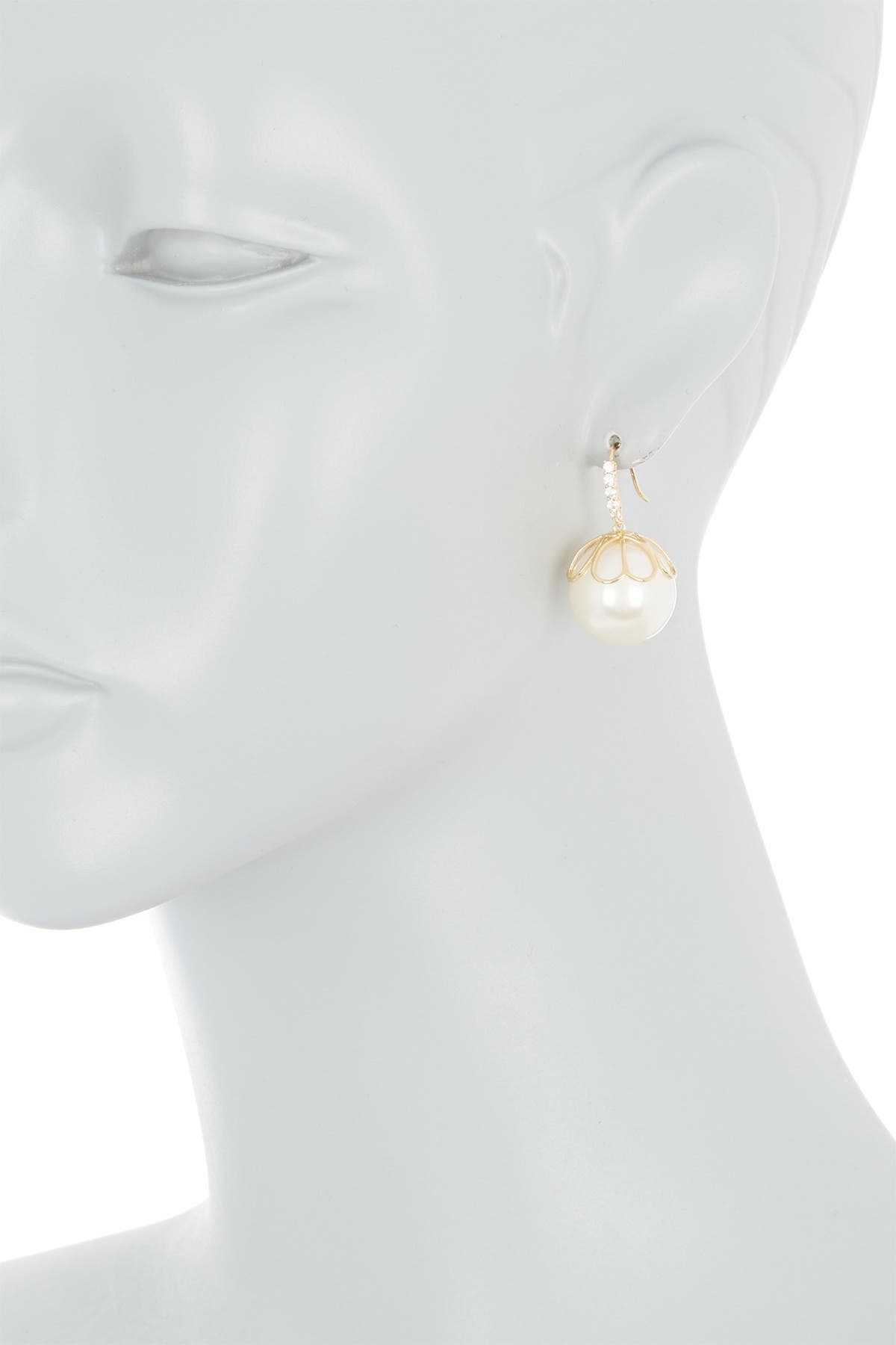 Kate Spade New York crystal drop imitation pearl earrings | Nordstromrack