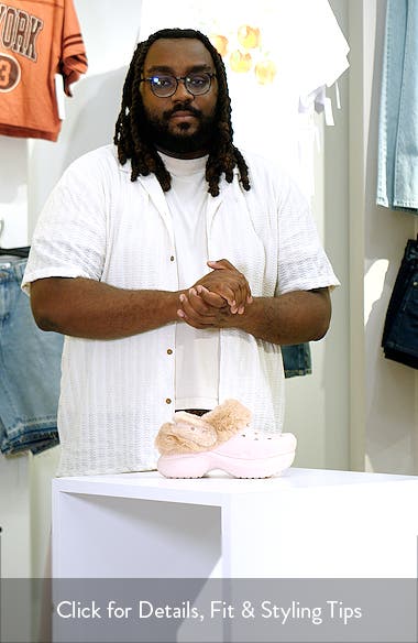 CROCS Bae Fleece Lined Platform Clog (Women) | Nordstrom