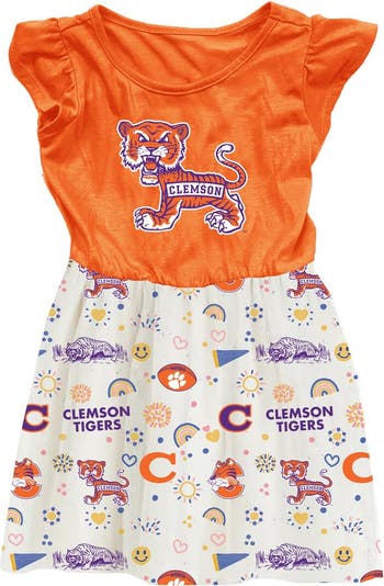 Wes & Willy Toddler Wes & Willy Orange Clemson Tigers Vault Princess ...