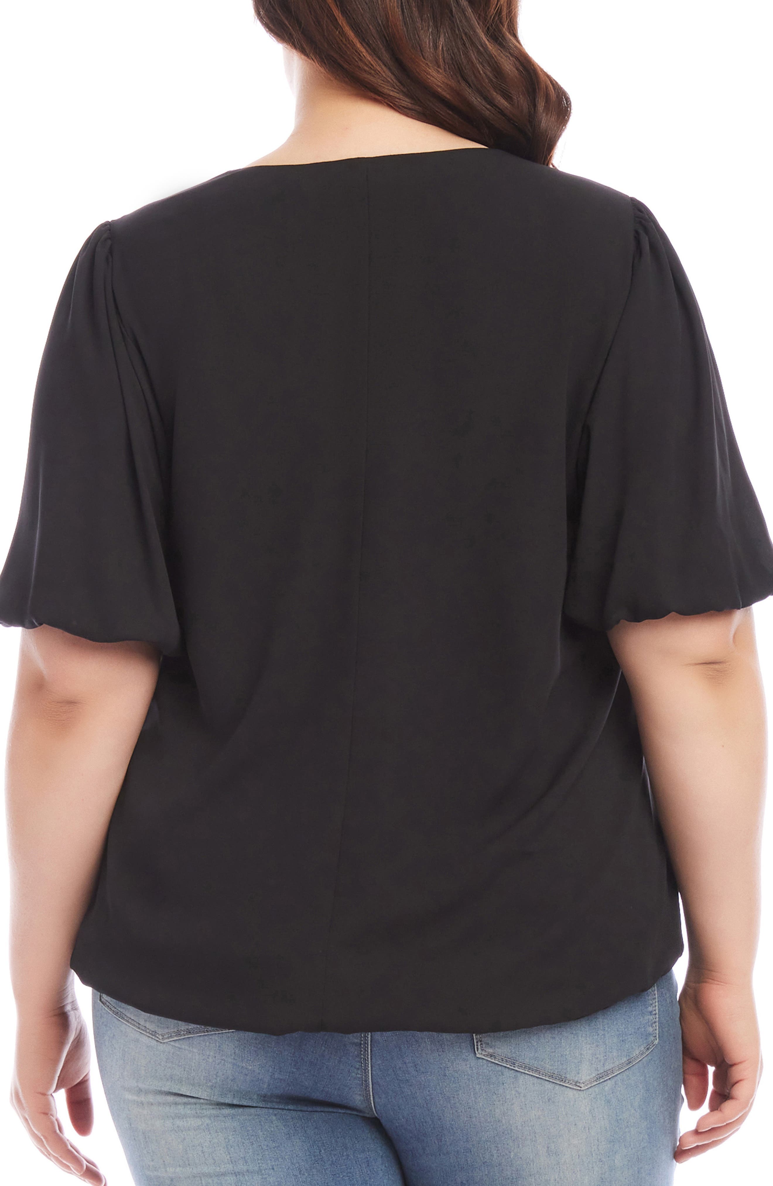 Karen Kane Puff Sleeve Crepe Top | Nordstromrack
