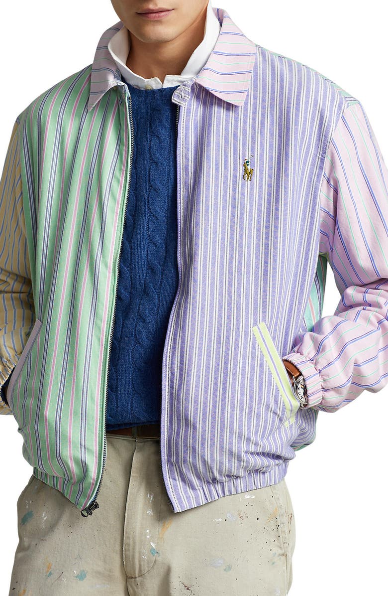 Polo Ralph Lauren Bayport Stripe Poplin Jacket | Nordstromrack