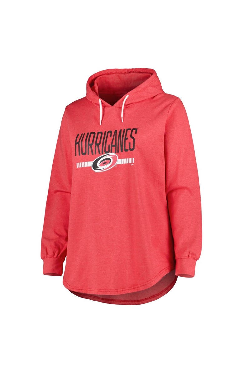 PROFILE Women's Heather Red Carolina Hurricanes Plus Size Fleece ...