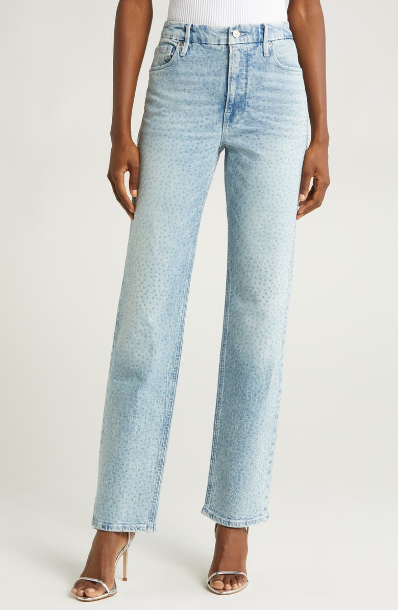 Good American Good Icon High Waist Straight Leg Jeans | Nordstromrack