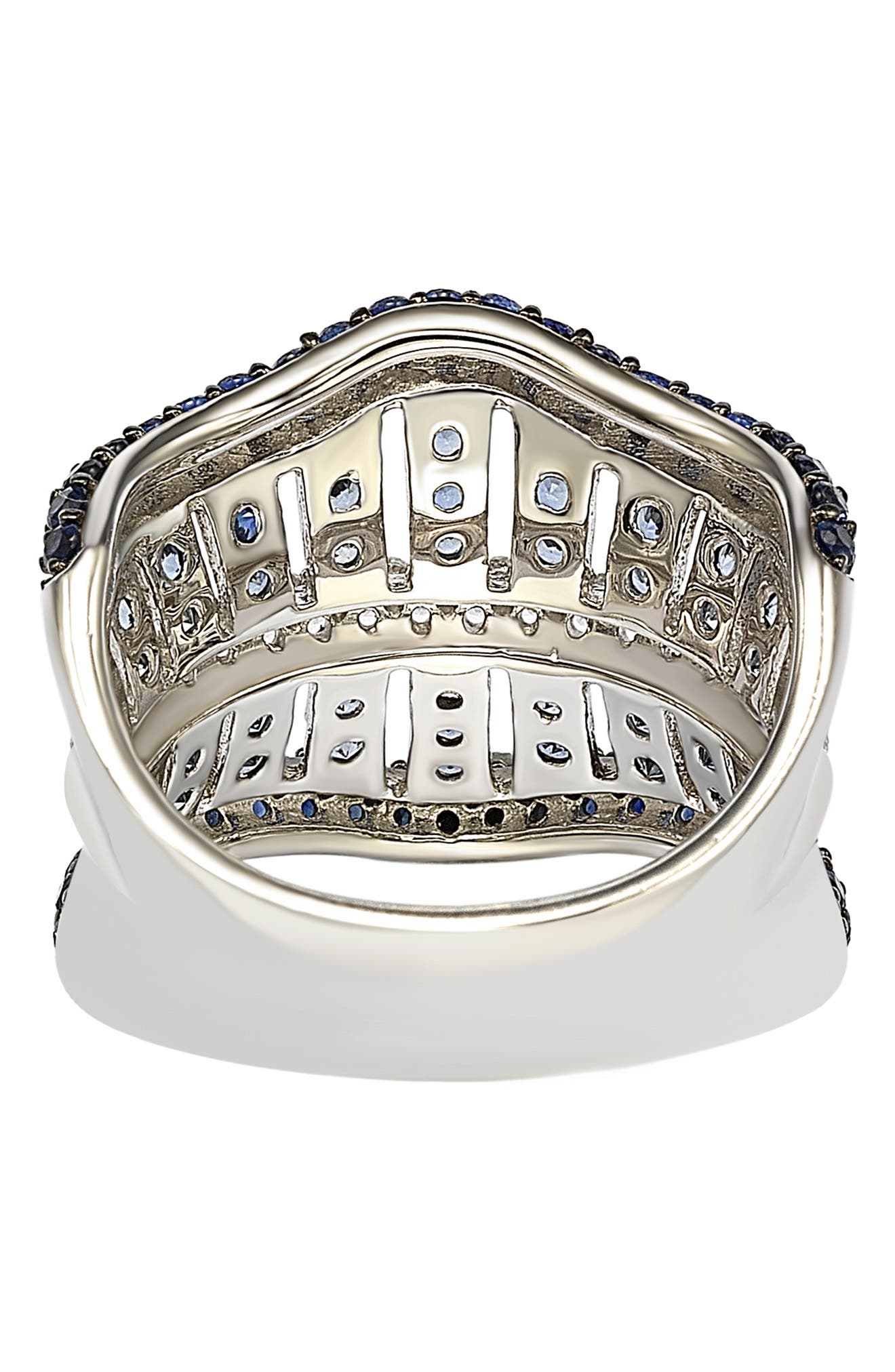 SUZY LEVIAN Sterling Silver & Sapphire Gladiator Ring | Nordstromrack