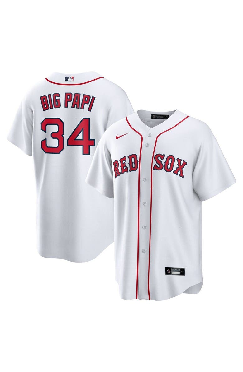 Nike Men's Nike David Ortiz White Boston Red Sox Big Papi Replica ...