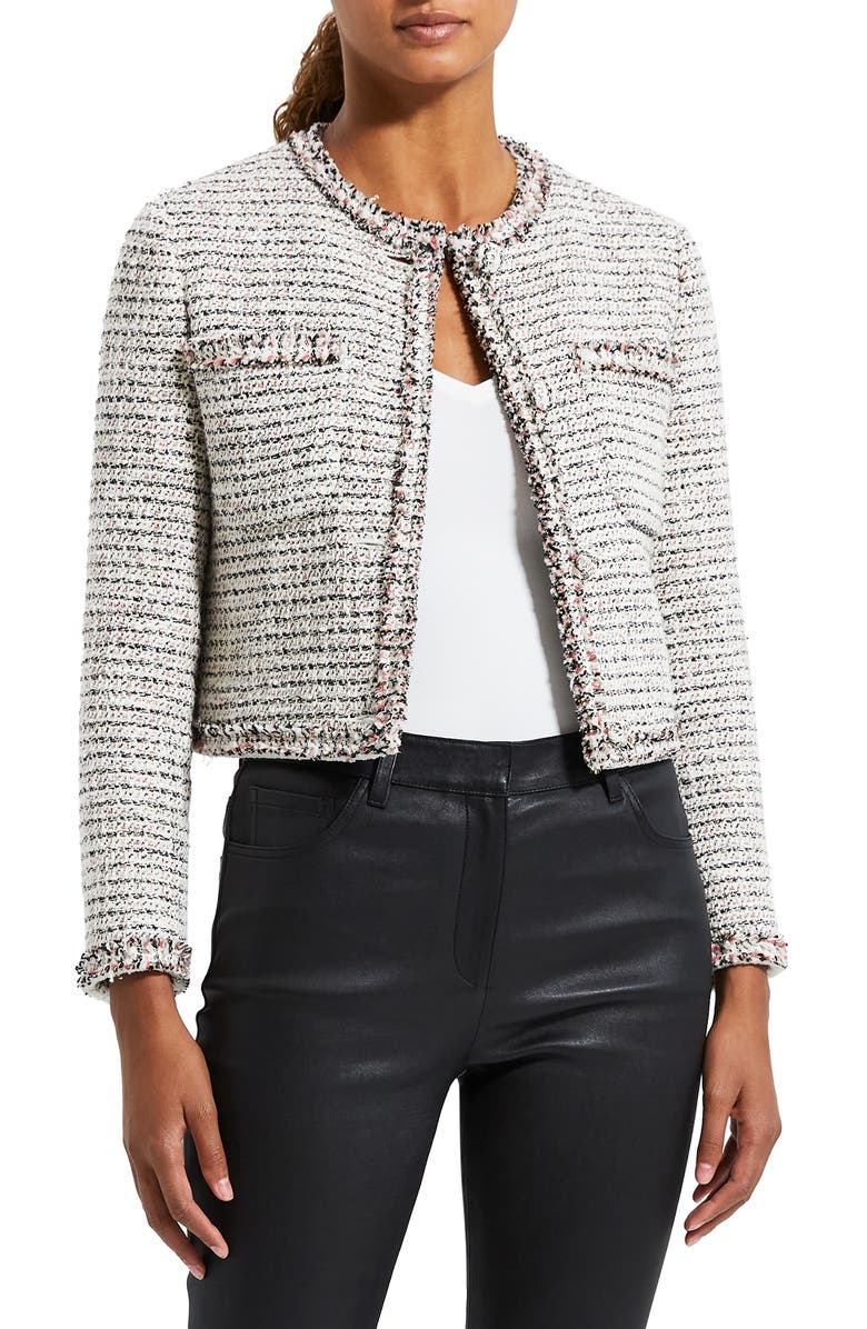 Theory Presto Crop Tweed Jacket | Nordstrom