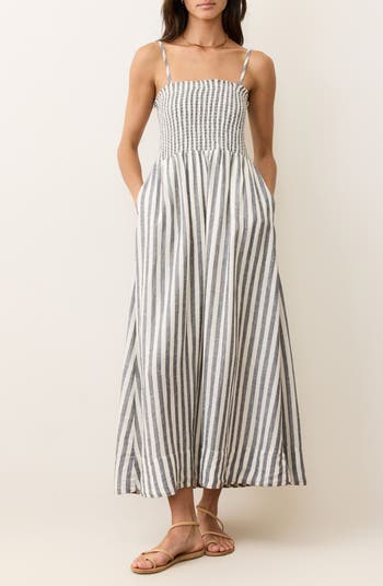 Marine Layer Stripe Smocked Sundress | Nordstrom