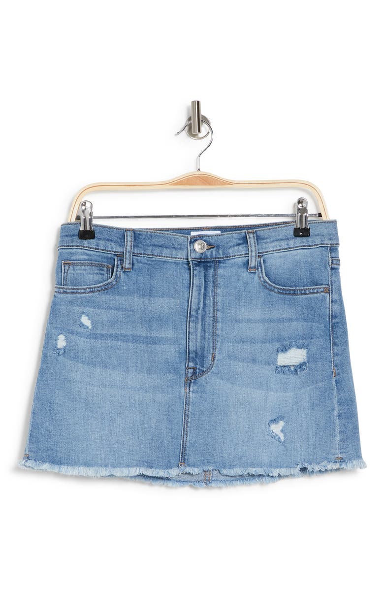 Hudson Jeans HUDSON Vivid Distressed Denim Mini Skirt | Nordstromrack