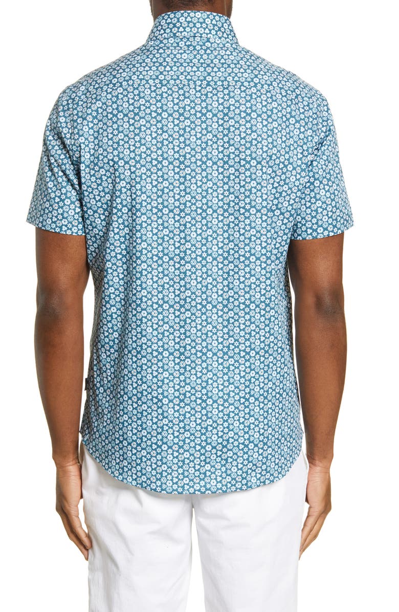 Stone Rose Floral Short Sleeve Button-Up Shirt | Nordstromrack