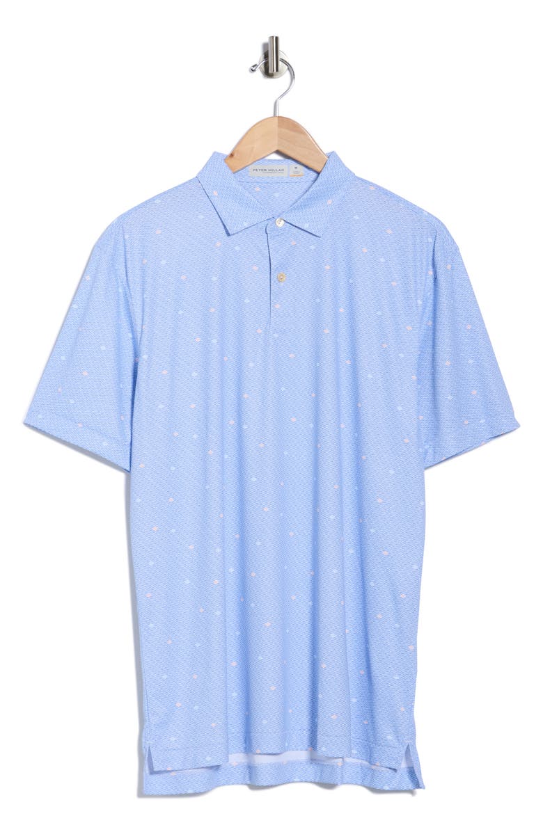 Peter Millar Featherweight Seashell Print Performance Knit Polo ...