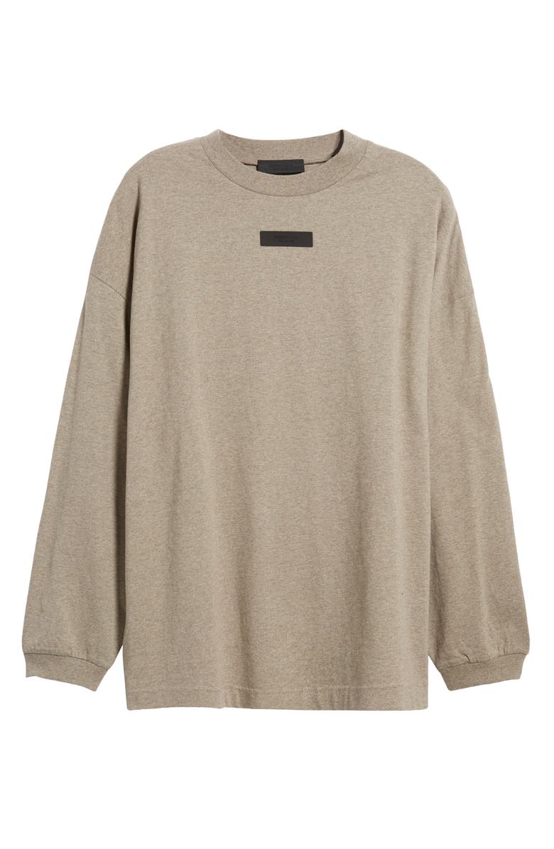 Fear of God Essentials Oversize Long Sleeve Logo Patch T-Shirt ...