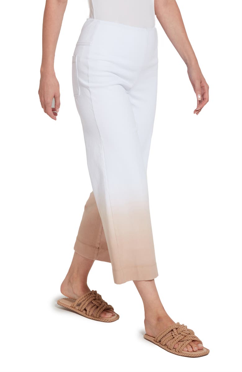 Lysse Dip Dye Ombré Crop Wide Leg Pants | Nordstromrack