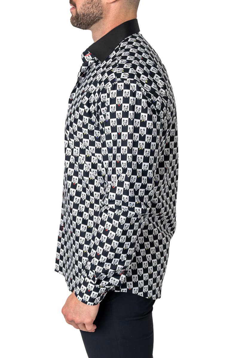 Maceoo Fibonacci Dogcheck Regular Fit Cotton Button-Up Shirt ...